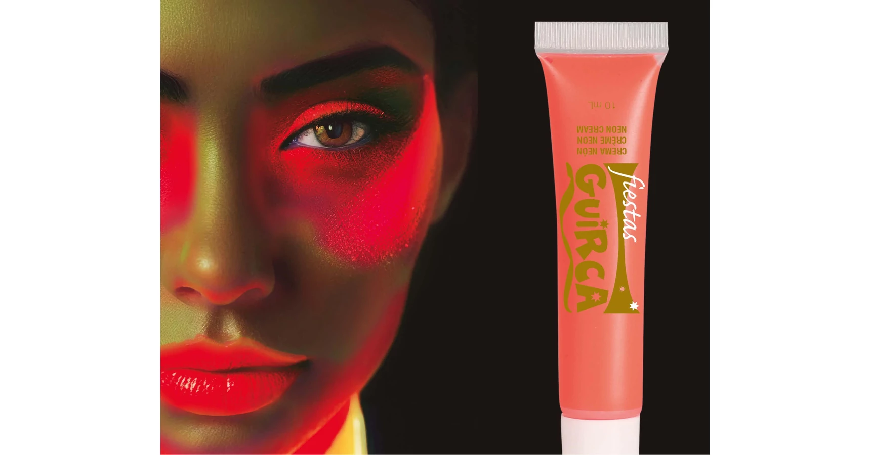 Piros neon tubusos smink - 10 ml - Arc- és testfesték - Party Point ...